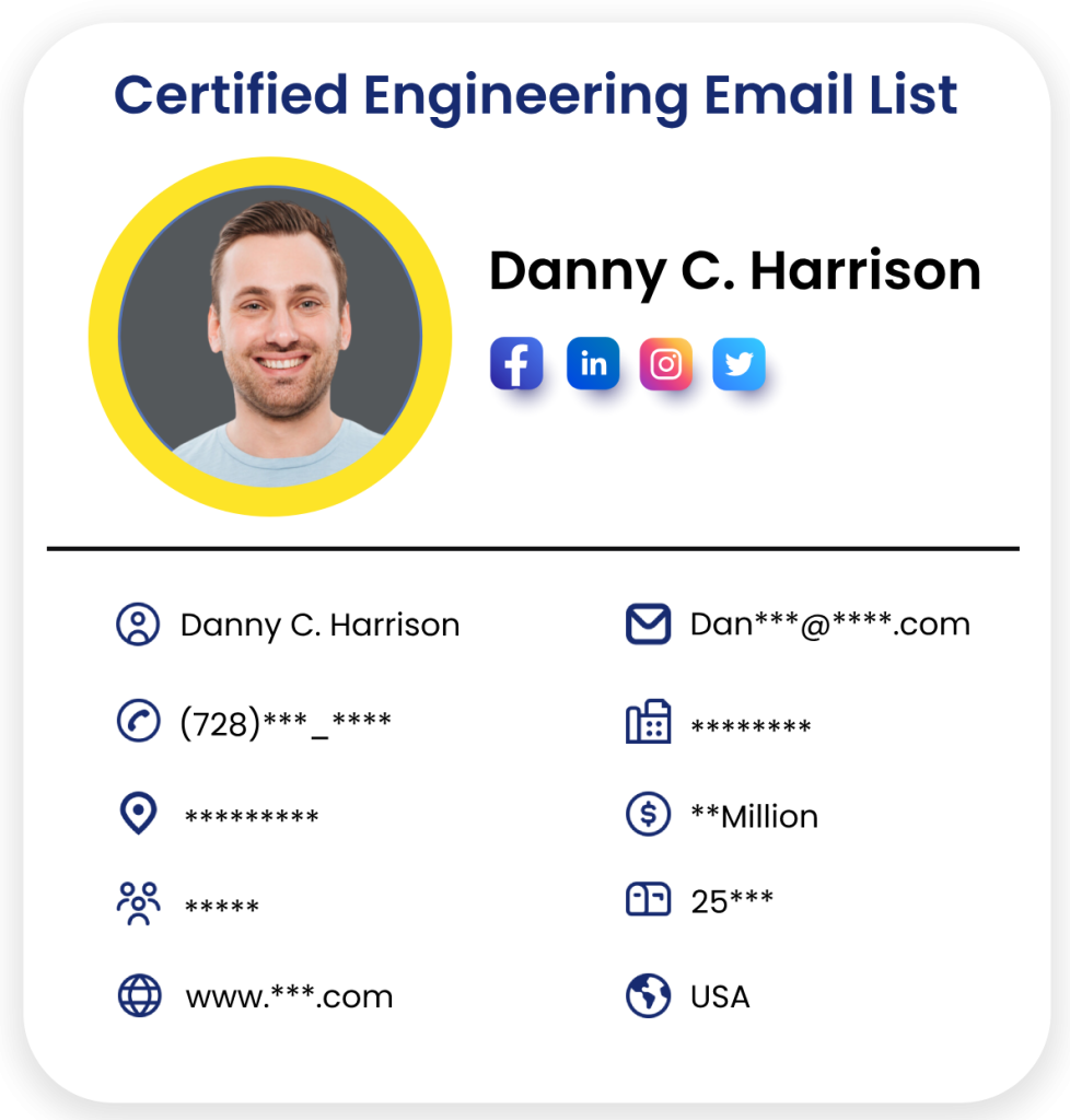 Engineering Email List | Engineering Mailing List