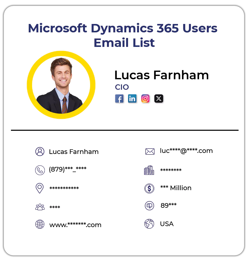 Premium-Quality Microsoft Dynamics 365 Users Email List